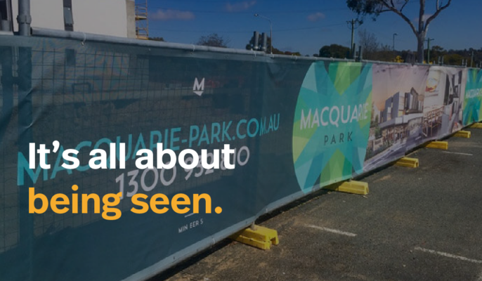 Custom Printed Promotional Banner Mesh Brisbane